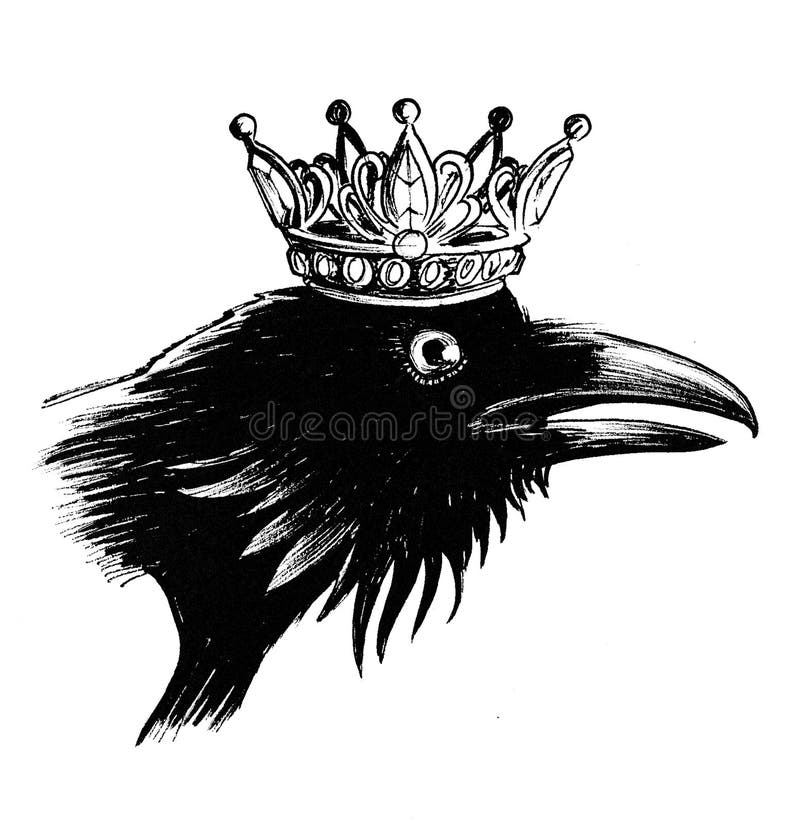 Crow queen stock illustration. Illustration of bird - 111077774