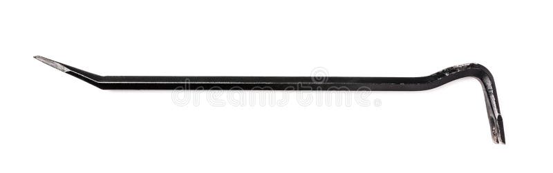 Crowbar, isolated stock image. Image of nails, steal - 12274625