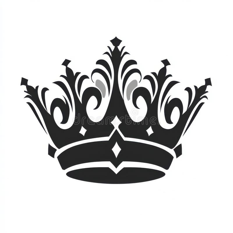 Black Crown Royal Design Elegant Symbol Stock Illustration ...