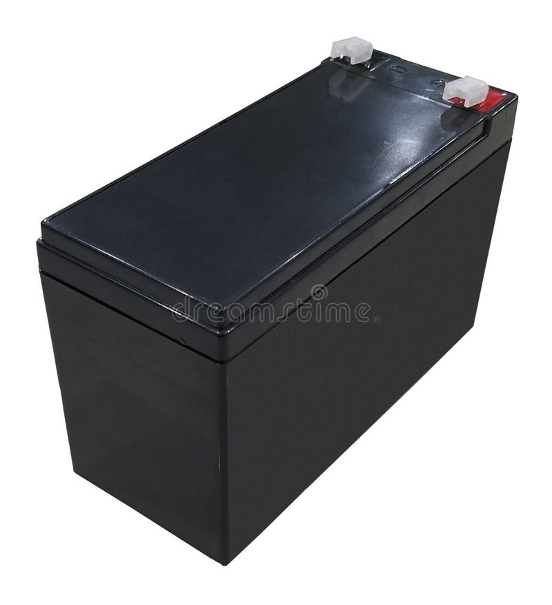 Black Cube Battery for Electrical Thing Stock Photo - Image of black ...