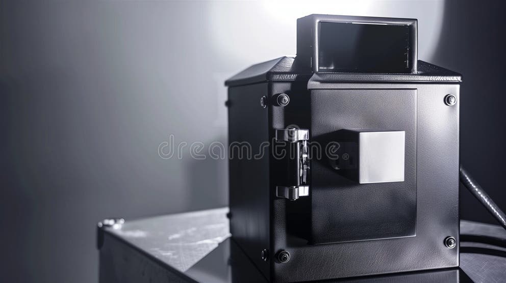 Photorealistic Image of a Compact Biometric-secured Encrypted Vault in ...