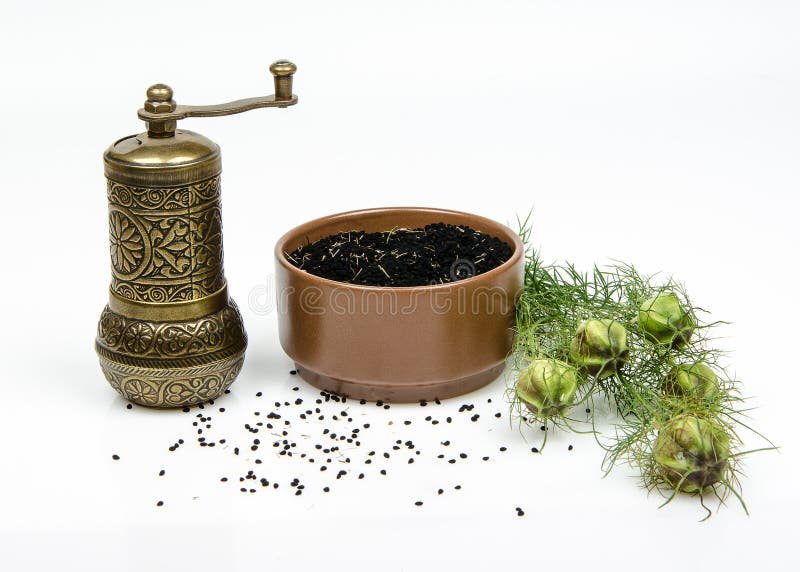 Black cumin stock image. Image of seasoning, ingredient - 74531977