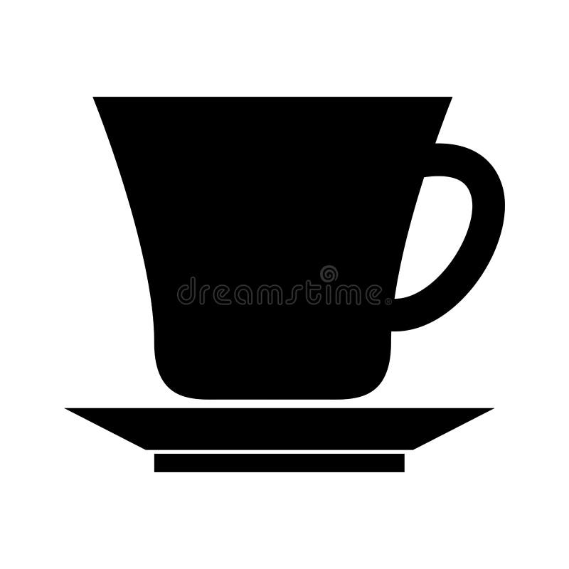 Black cup graphic design stock vector. Illustration of domestic - 93201857