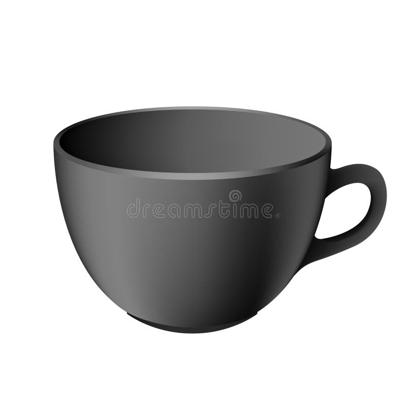 Black Cup Template. Ready for Your Design Picture Mock Up Vector EPS10 ...