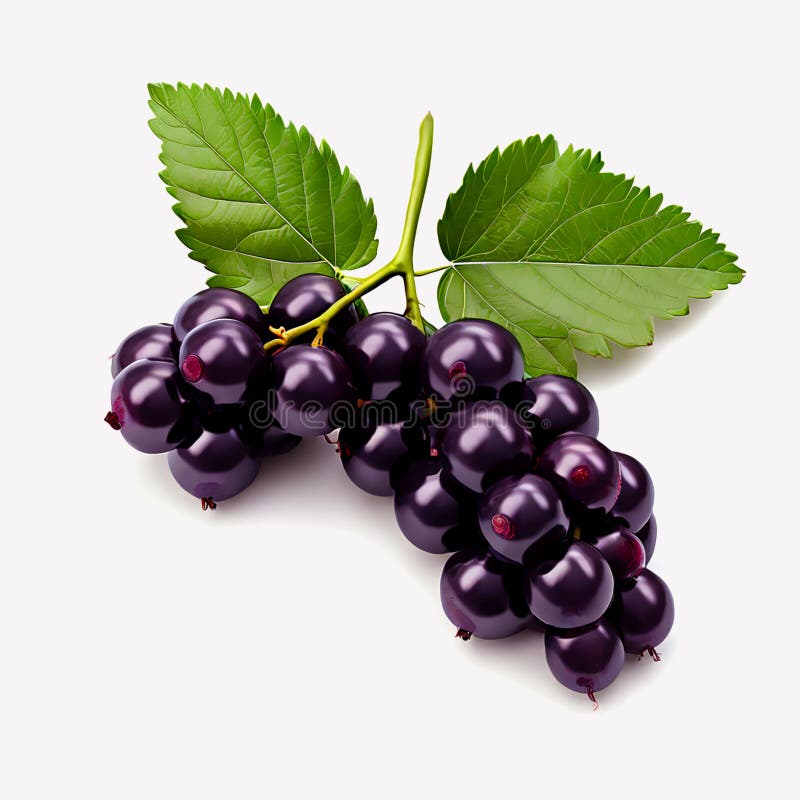 Black Currant Fruit with White Background Clipart of Fruit Stock ...