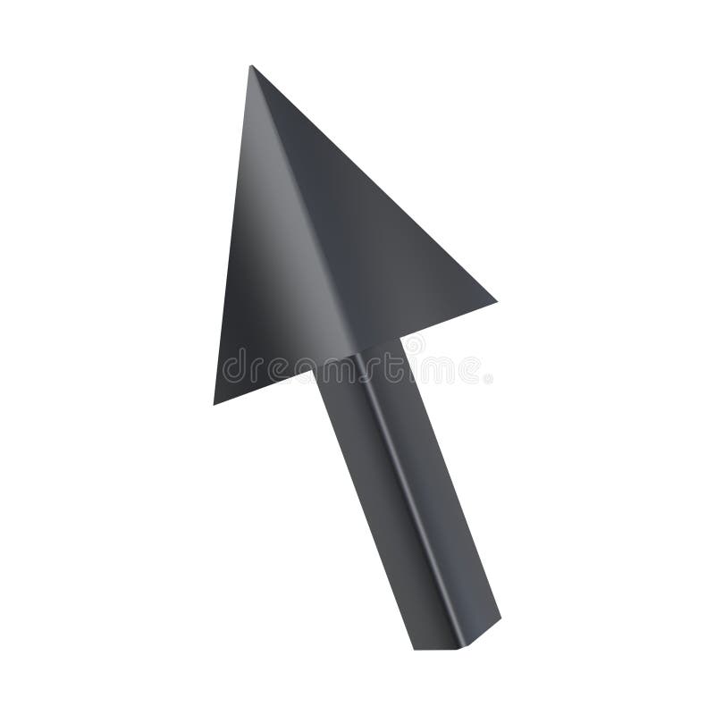Black Cursor stock illustration. Illustration of icon, arrow - 794315