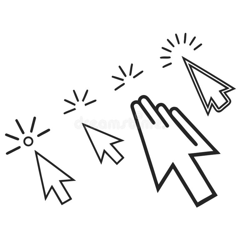 Mouse Cursor Selections Stock Illustrations – 11 Mouse Cursor ...