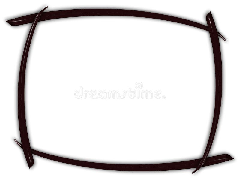 Black curved frame stock illustration. Illustration of message - 202122