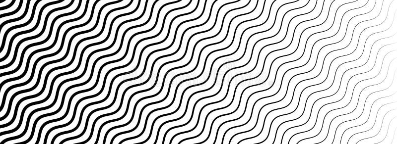 Black Curved Stripe Texture Gradient. Wave Line Pattern Wallpaper ...