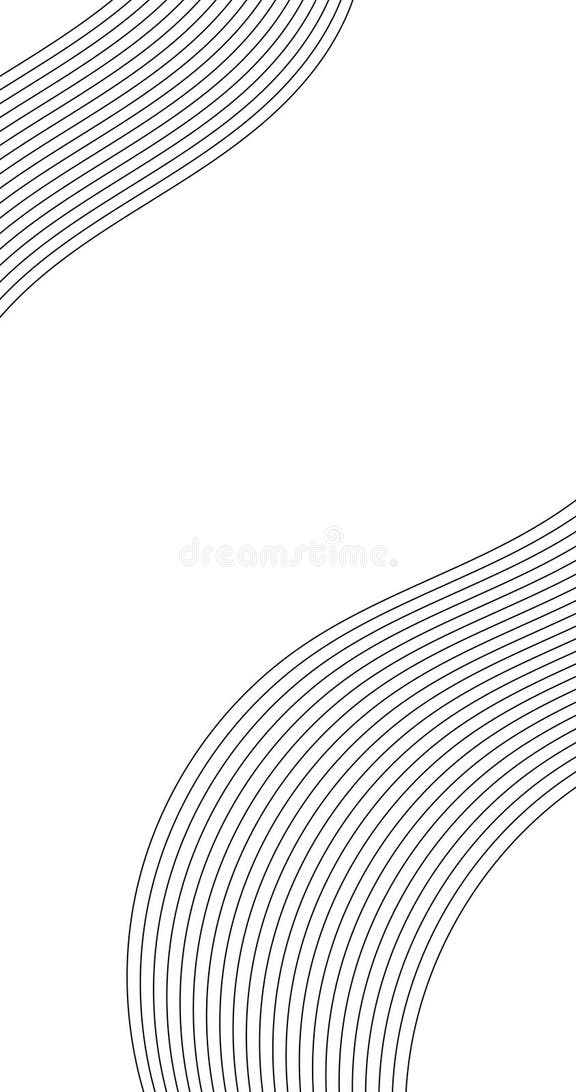 Abstract Billowy and Undulating Parallel Lines Stripes on Vertical ...