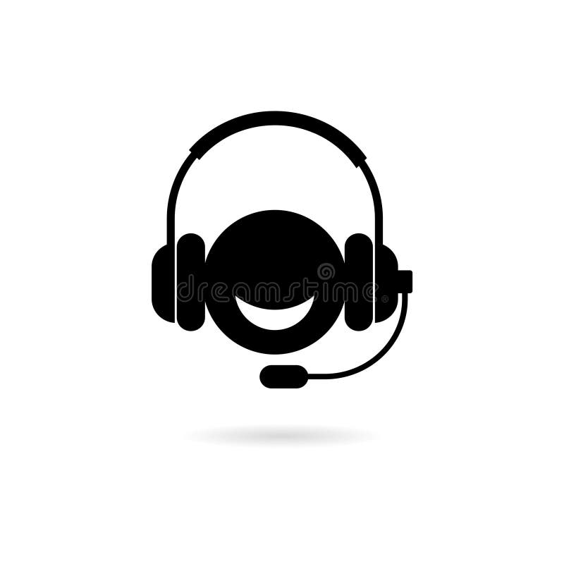 Black Customer Support, Customer Service Icon or Logo Stock Vector ...