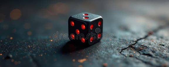 Black Cut Out Dice, Sharp Focus, Textured Surface, Game, Random Stock ...