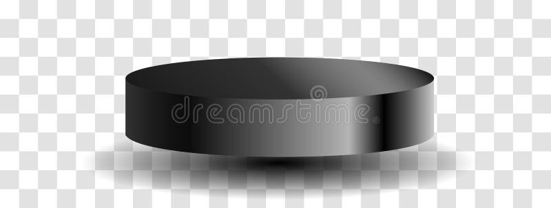 A Black Cylindrical Object is Displayed on a Transparent Checkered ...