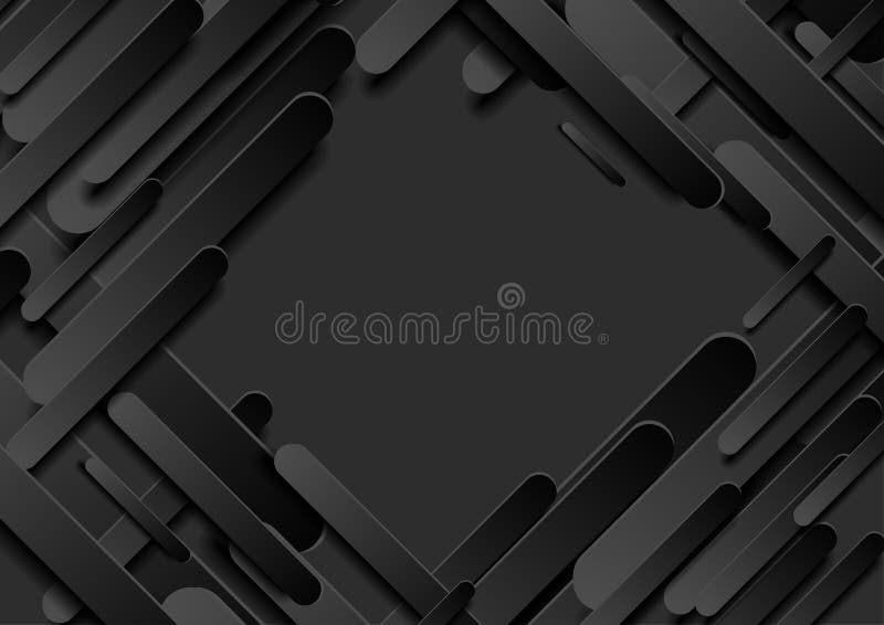 Abstract Black Hi-tech Diagonal Shapes Geometric Vector Background ...