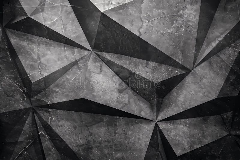 Black Dark Gray Abstract Background. Geometric Pattern Shape. Line ...