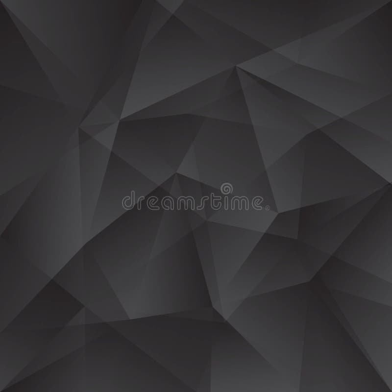 Black and Dark Gray Abstract Triangles Paint Background Stock Vector ...