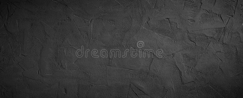 Black or Dark Gray Rough Grainy Stone Plastered Wall Texture Background ...
