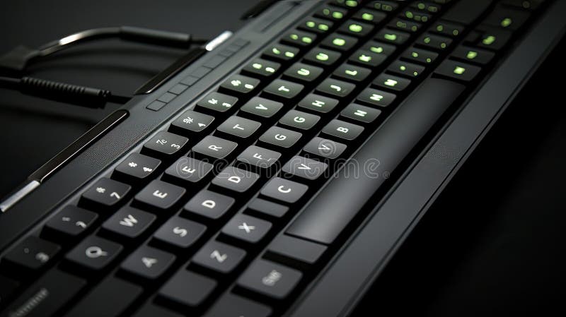 Black dark keyboard stock illustration. Illustration of uncluttered ...