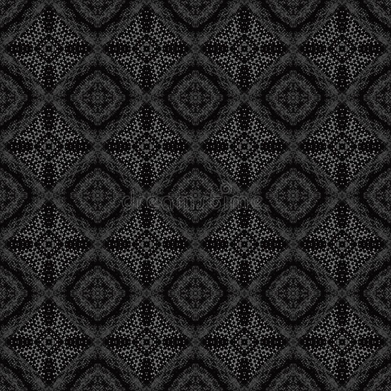Black, Dark Seamless Pattern. Grunge Pattern with Small Dots for ...