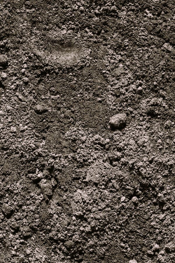 Black Dark Soil Dirt Backdprop Texture, Natural Pattern. Flat Top View ...