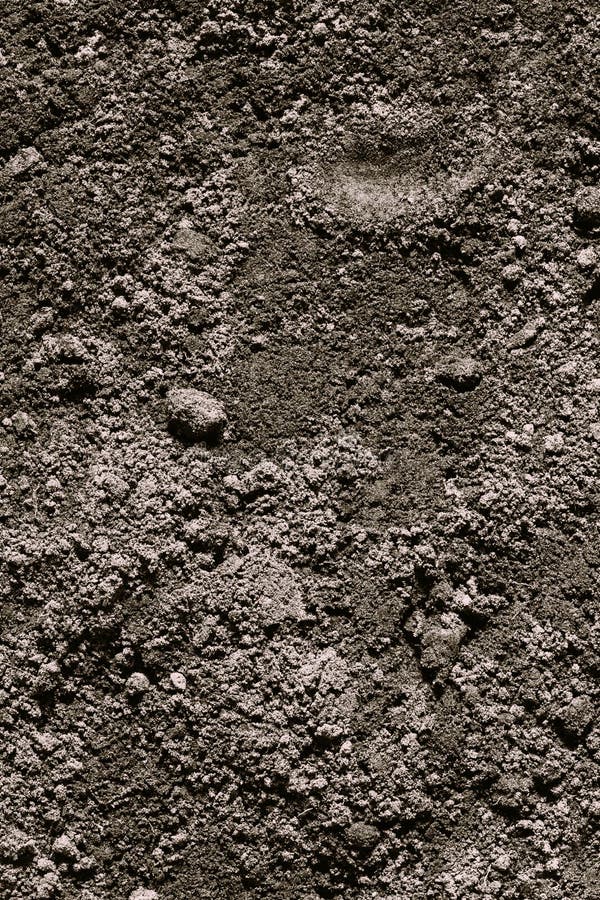 Black Dark Soil Dirt Background Texture, Natural Pattern. Flat Top View ...