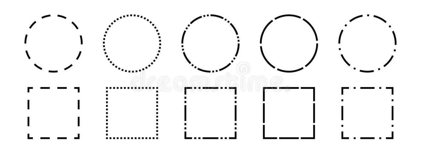 Dashed Circle Outline Stock Illustrations – 1,189 Dashed Circle Outline ...