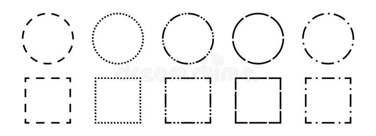 Dashed Circle Outline Stock Illustrations – 1,414 Dashed Circle Outline ...