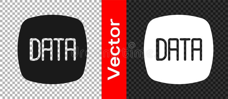 Black Data Analysis Icon Isolated on Transparent Background. Business ...