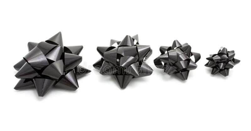 Black decorative bows stock photo. Image of year, celebration - 11894730