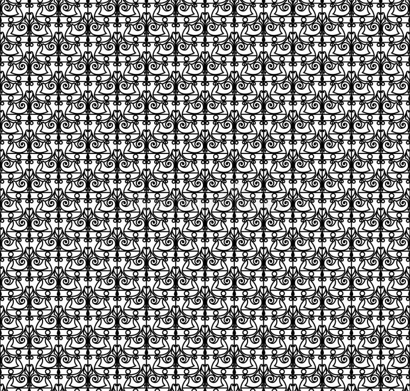 Black decorative pattern stock vector. Illustration of elegance - 94228121