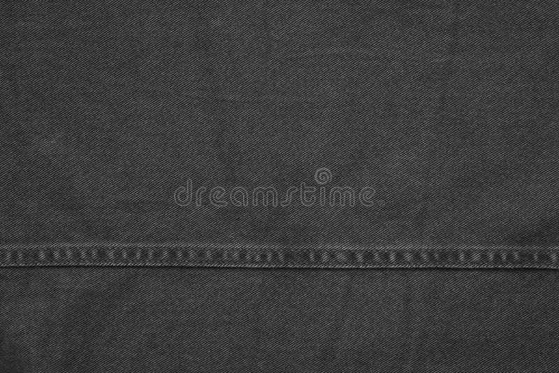 Black denim with stitching stock image. Image of color - 226716793