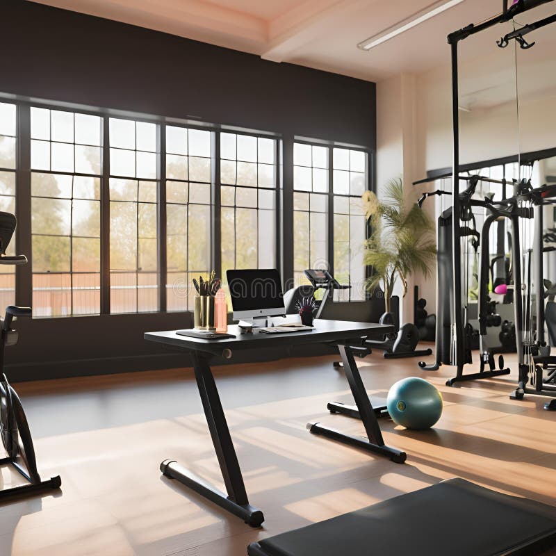 Black Desk of Free Space for Your Decoration Stock Illustration ...