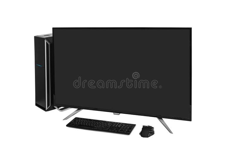 Black Computer System Unit. Stock Image - Image of black, metallic ...