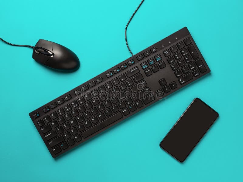 Desktop Keyboard with No Button. Red Key with Word No on a Black ...