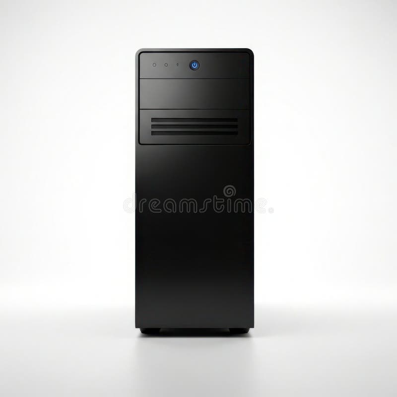 Black Desktop Tower Stock Illustrations – 2,545 Black Desktop Tower ...