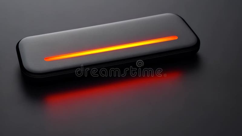 Black Device Displaying Orange Light is Turning on Stock Video - Video ...