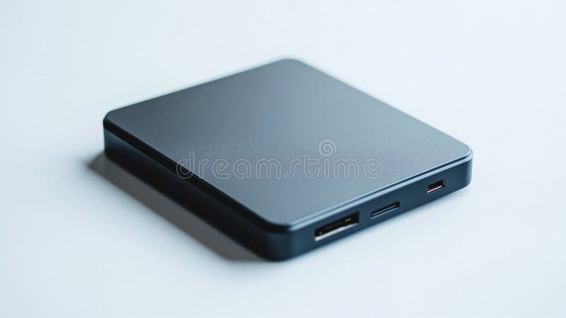 A Black Device with a White Background Stock Illustration ...