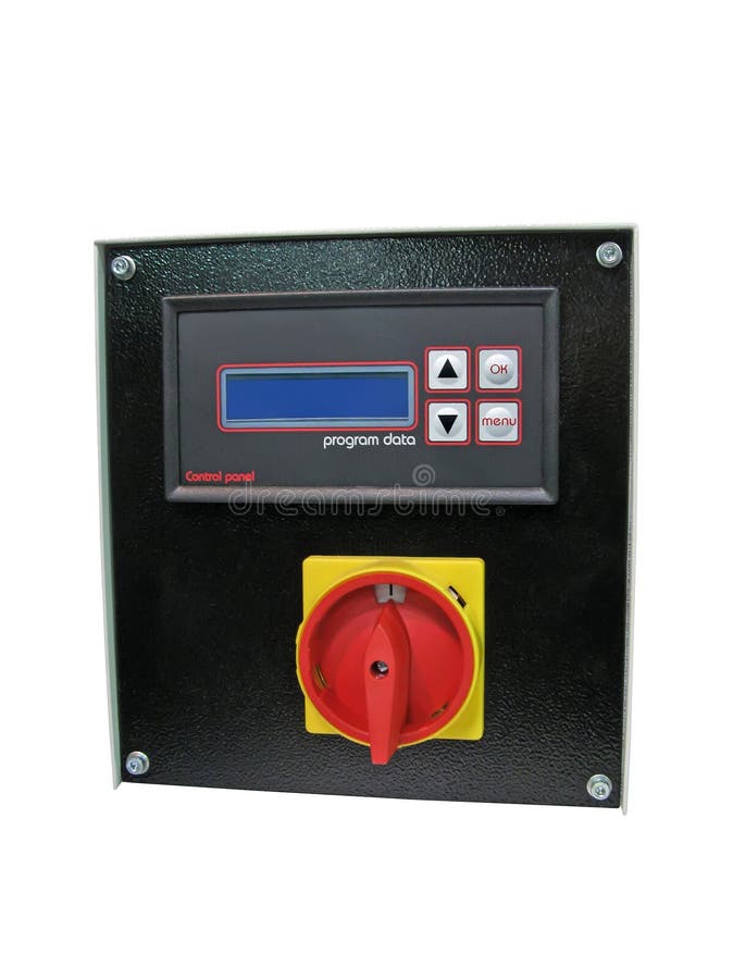 Black Dial Control Panel Isolated Red Switch Stock Photos - Free ...