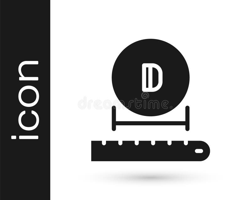 Diameter Icon, Flat Isolated Symbol, Vector Illustration. Stock Vector ...