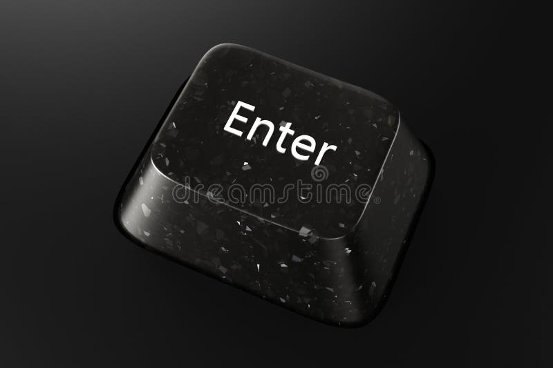 Black Diamond Keyboard Button with Enter Word on Black Background ... Black Diamond Keyboard Button with Enter Word on Black Background ...