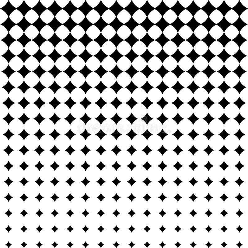 Black Diamond Pattern. Geometric Circle Gradient. Abstract Optical ...