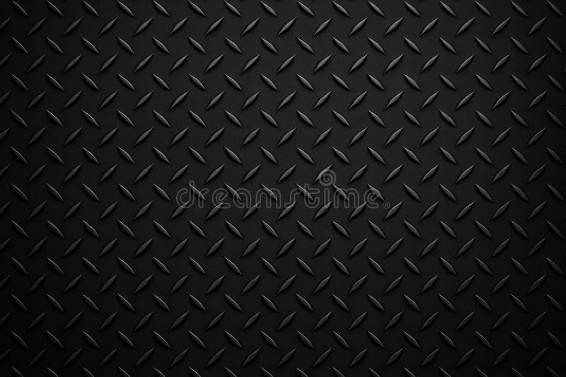 Black Diamond Plate Metal Texture Background with Industrial and Rugged ...