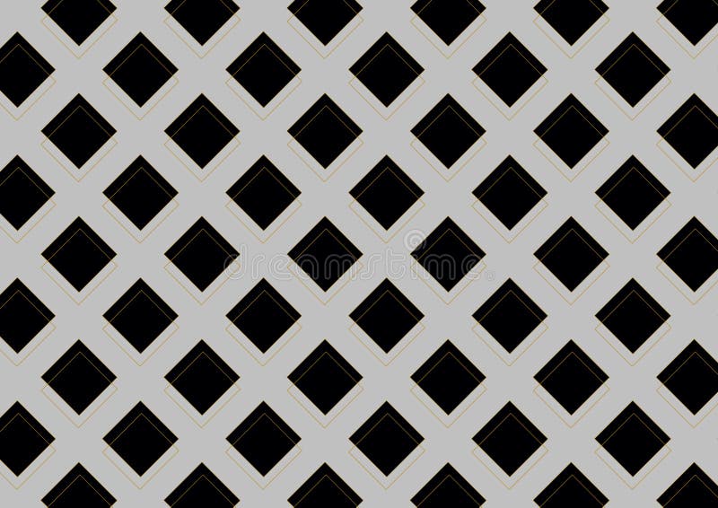 Logo With Black Diamond Pattern Black & White Retro Diamond Tile Style