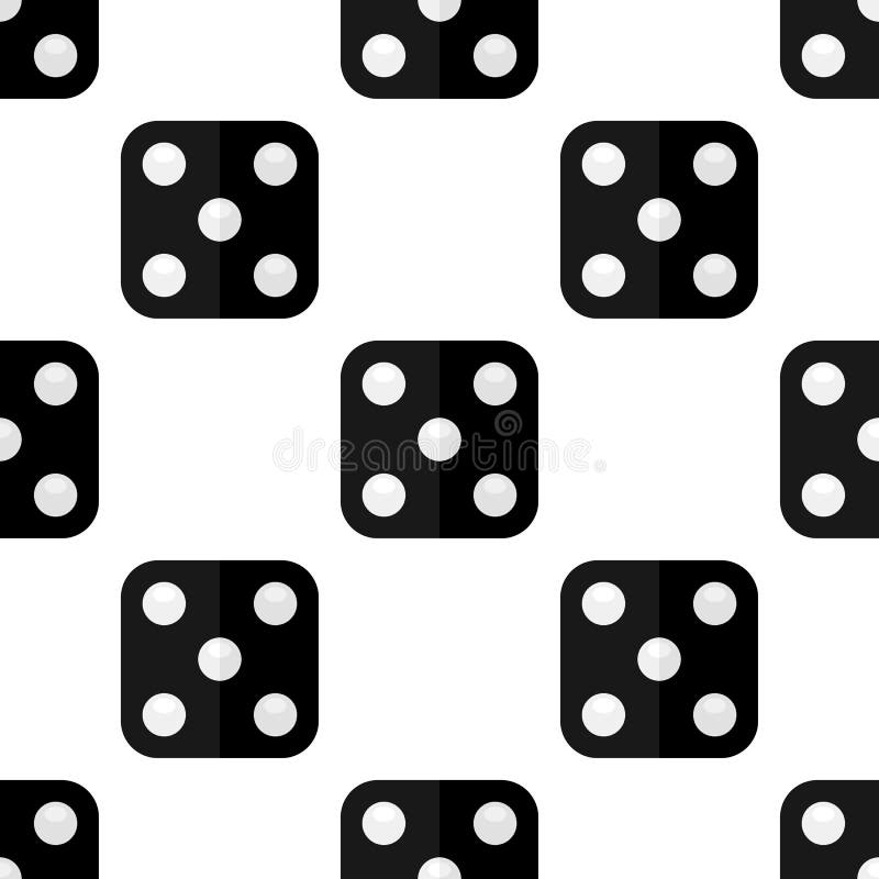 Dice Pattern Black White Stock Illustrations – 594 Dice Pattern Black ...