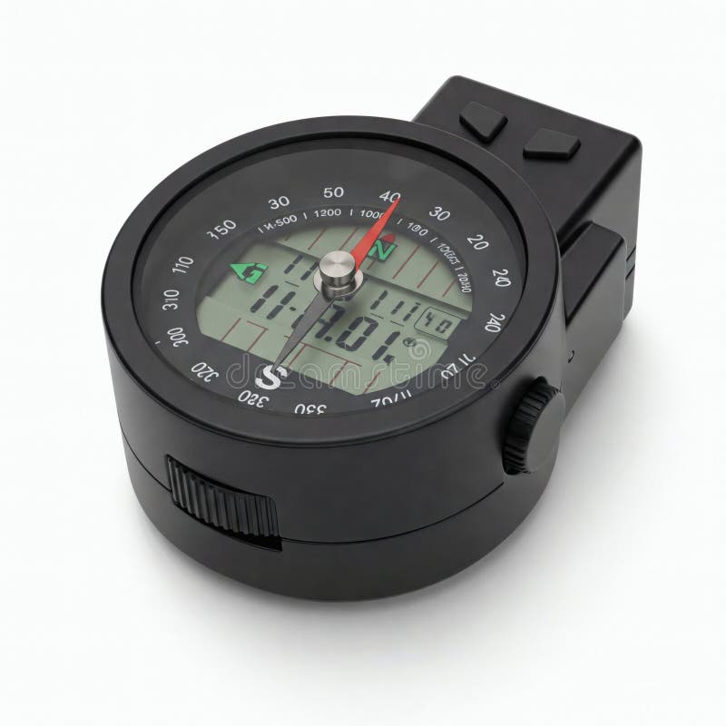 Compass Isolated on a White Background. 3d Render Image Frpnt View ...