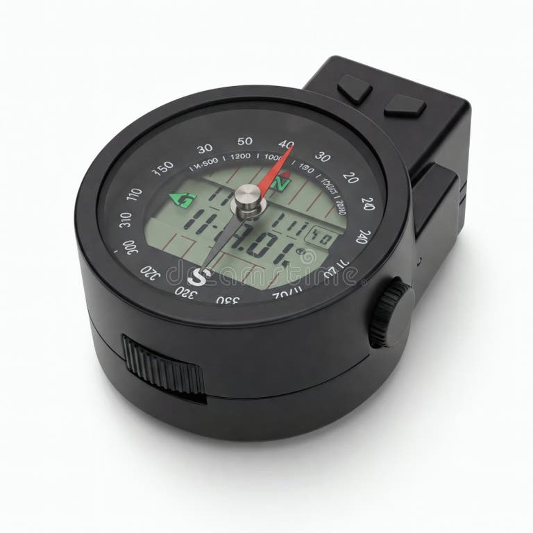 Compass Isolated on a White Background. 3d Render Image Frpnt View ...