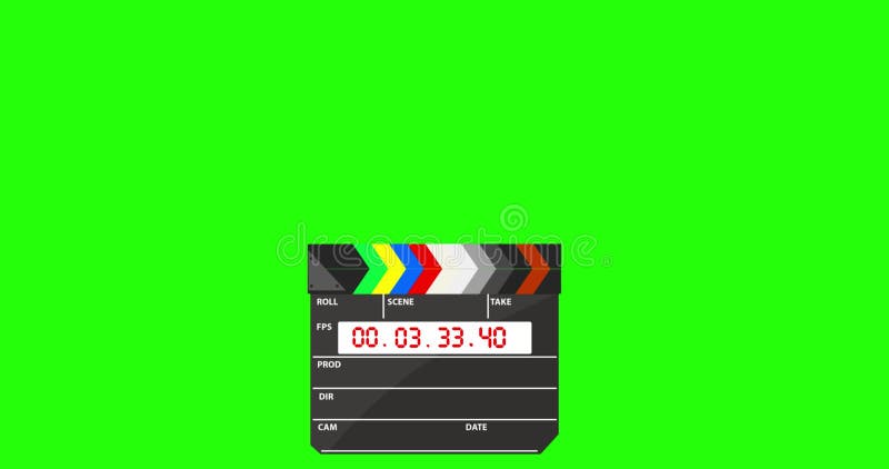 Black Digital Film Maker Clapper Board Stock Video - Video of code ...
