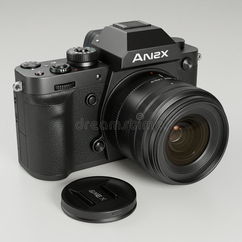 Black Digital Mirrorless Camera with Detachable Lens, Featuring ...