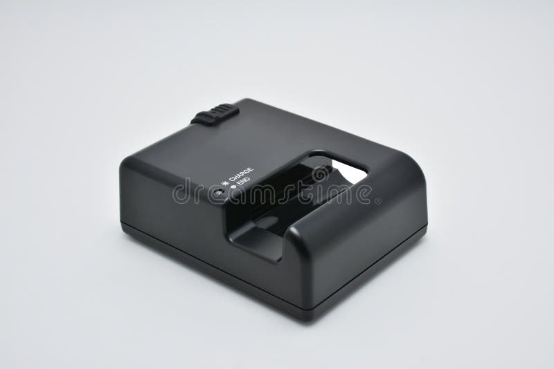 Black Digital Single Lens Reflex DSLR Battery Charger Stock Image ...