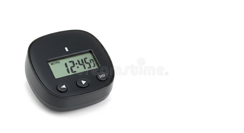 Black Digital Timer, Kitchen Gadget, Time Management Tool Stock ...